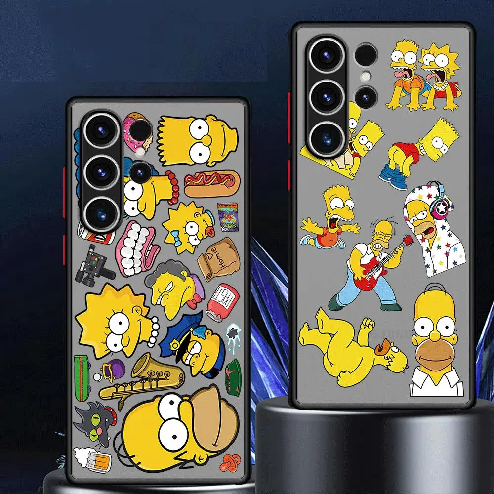 The-Cartoon-Simpsons-Phone-Case-for-Samsung-Galaxy-S24-Ultra-S21-S10 ...