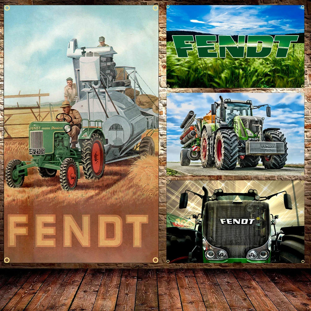 90x150CM 3X5Ft FENDTS Agriculture Tractor Flag Polyester Printed ...