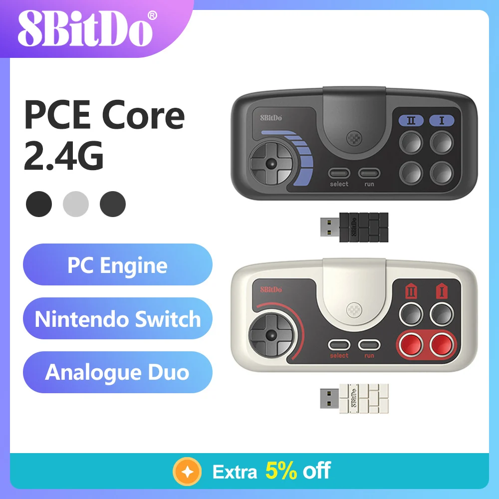 8BitDo-PCE-Core-2-4G-Wireless-Gamepad-for-PC-Engine-Mini-PC-Engine ...