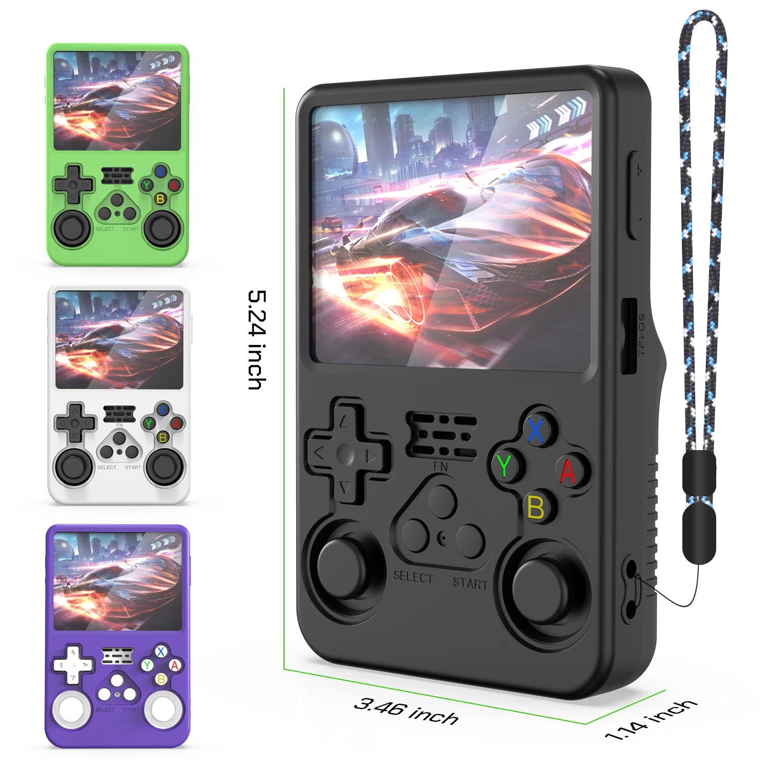 Soft Silicone Rubber Skin Cover for R36S Retro Handheld Game Console ...