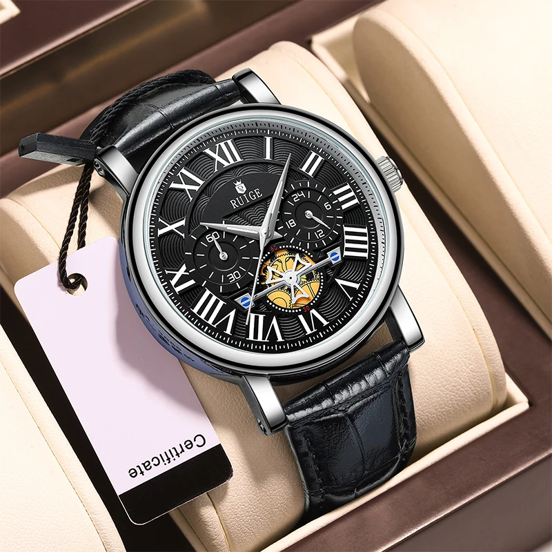 RUIGE-Brand-Men-s-New-Quartz-Watch-Belt-Business-Waterproof-Glow-Trend ...