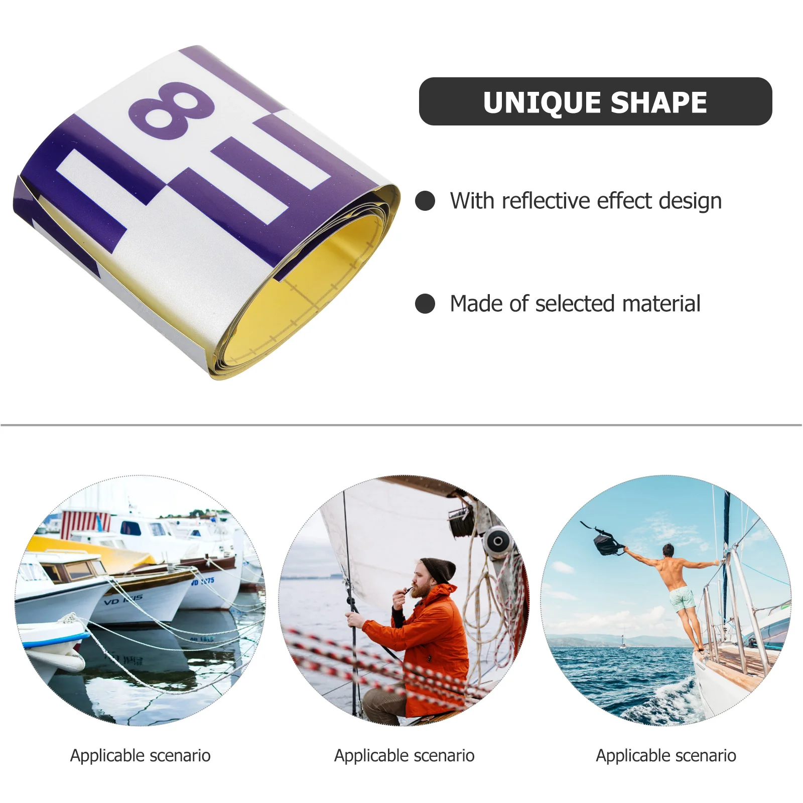 Reflective Film One Meter Water Depth Ship Level Scale Tide Observation ...