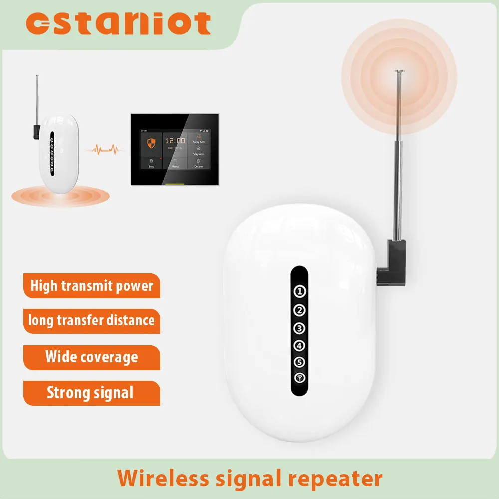 WiFi Signal Repeater Wireless Extender 433MHz Long Range Booster ...