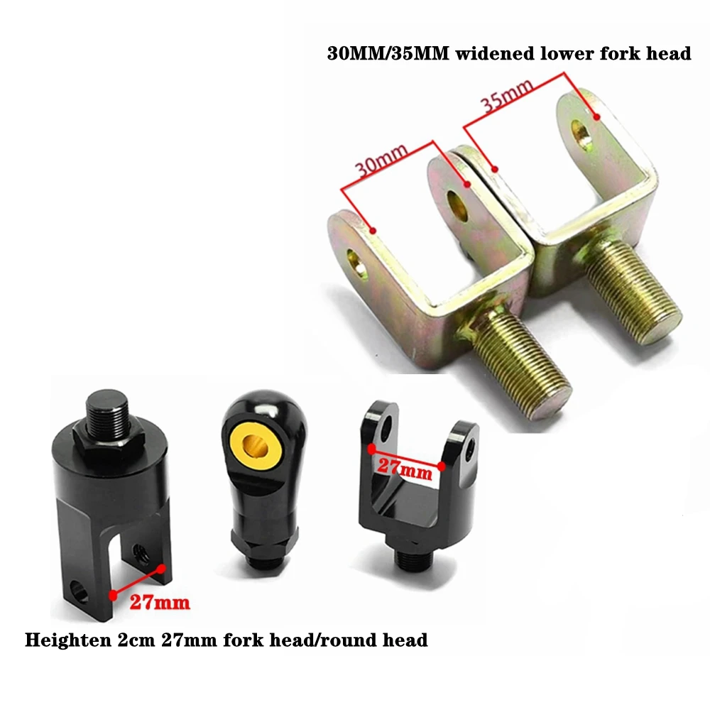 Motorcycle-Modify-Part-Rear-Shock-27-30-35mm-Widened-Lower-Fork-U-Fork ...