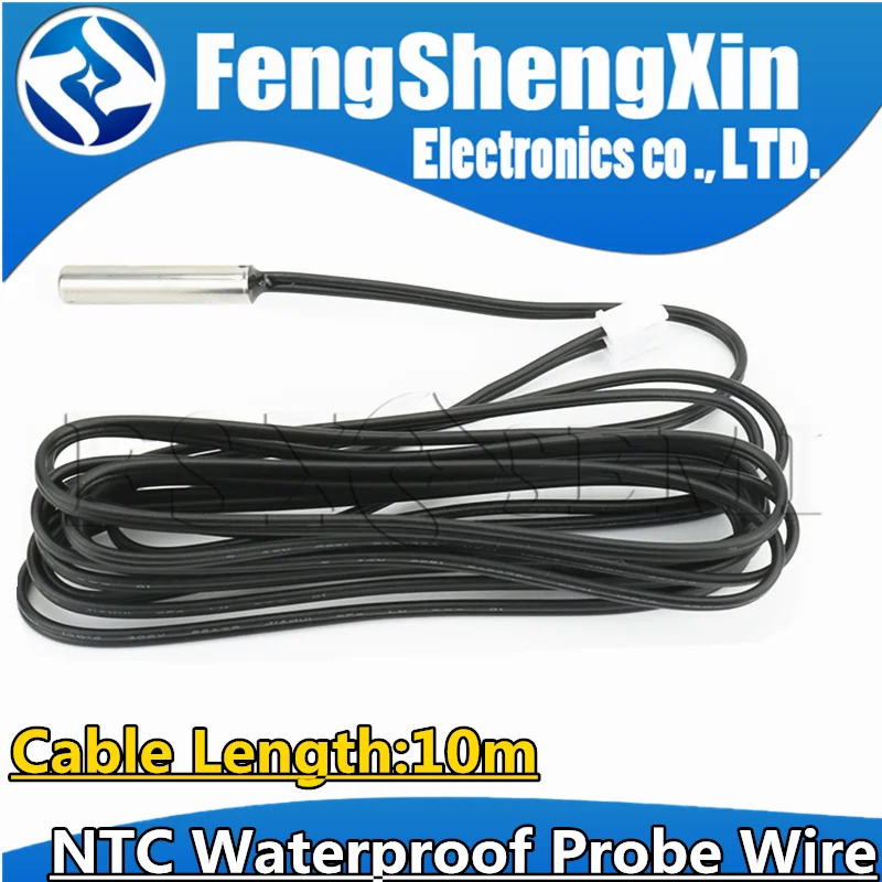 10m NTC Waterproof Probe Wire B3950 3435 3470 2K 5K 10K 15K 20K 50K ...