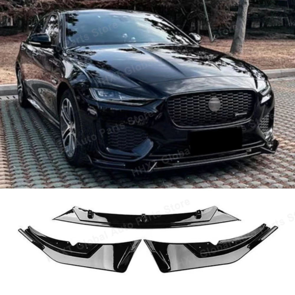Car Front Bumper Lip For Jaguar XE XEL 2020 21 22 23 Splitter Spoiler ...
