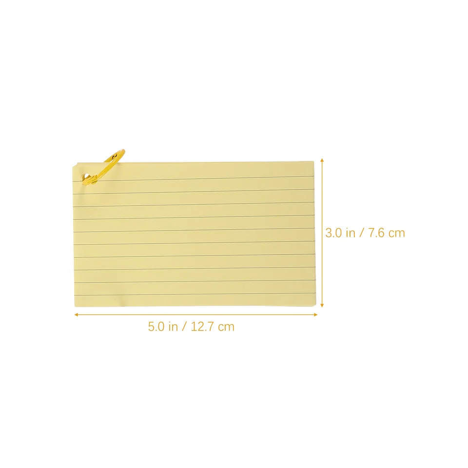 Yellow Index Cards