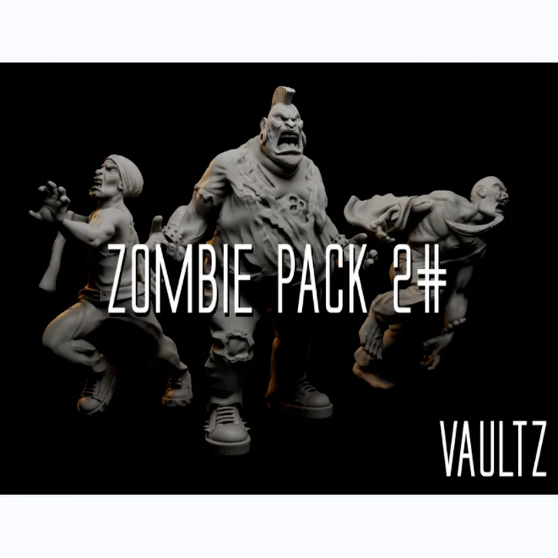 1/35 Scale Height 50mm Zombie Resin Doll Attack State Figure Model Kit ...