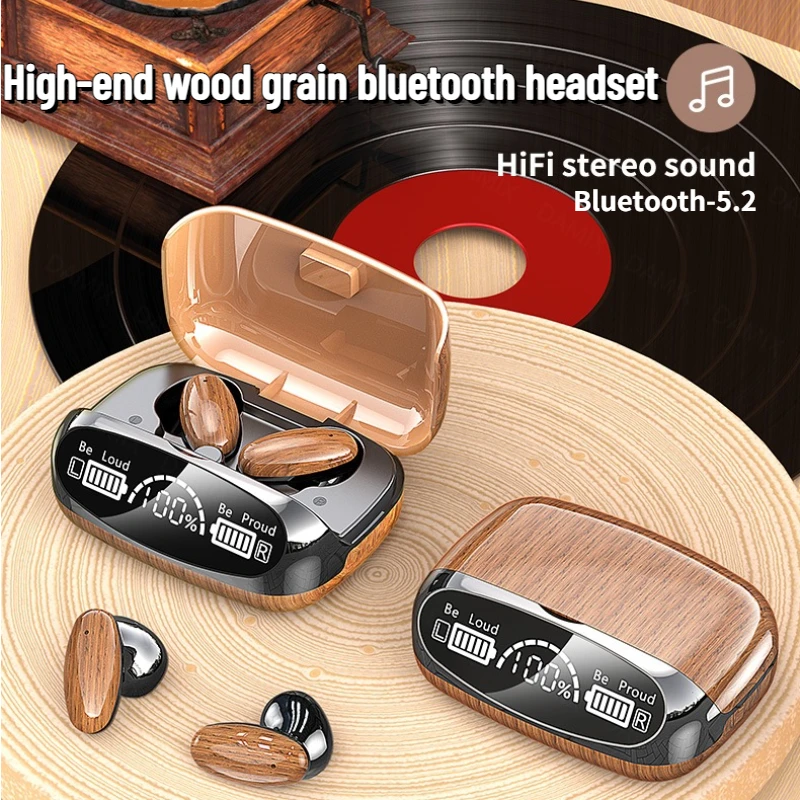 TWS Wireless Headphones Bluetooth 5.2 Stereo Sport Earphones IPX6 ...