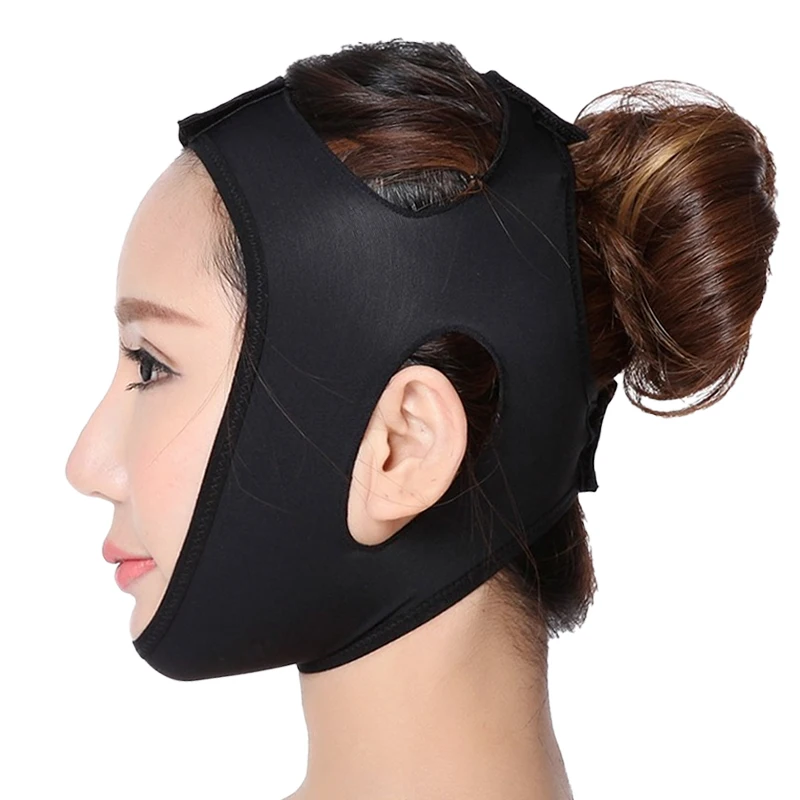 Elastic Face Bandage Slimming Tapes V Line Shaper Chin Cheek Face Lift ...