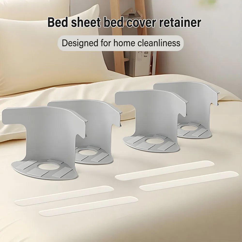 4pcs Invisible Sheet Bed Cover Fixer Multifunctional Fixed Clip Safety ...