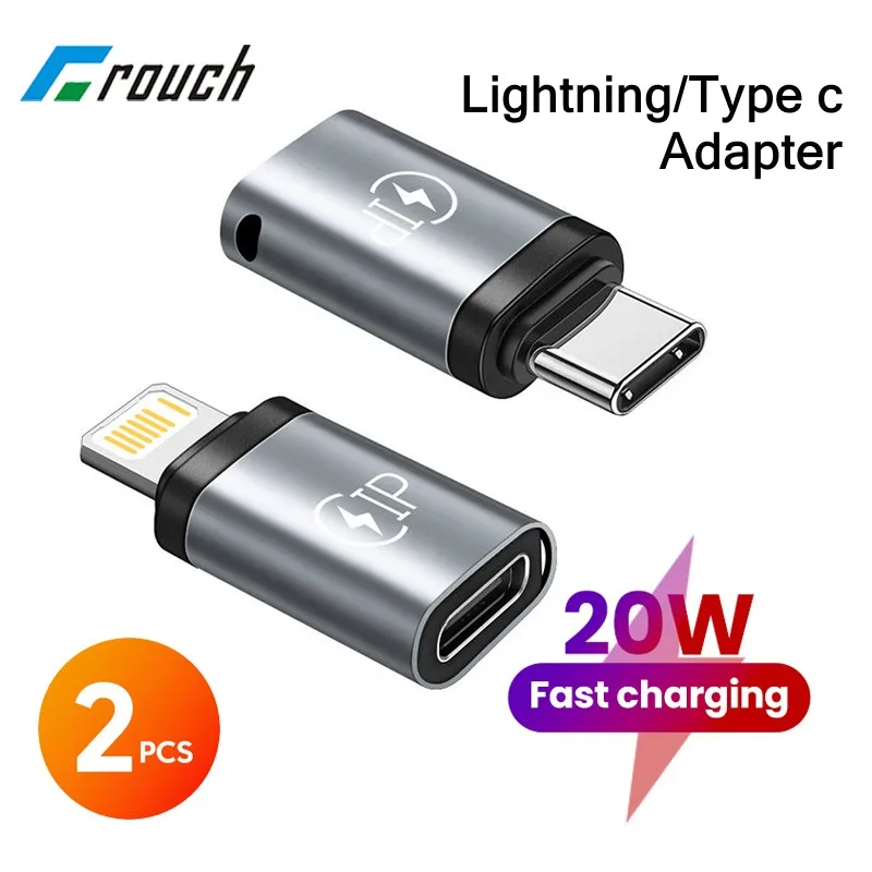 Crouch adaptador Lightning a tipo c, convertidor de carga rápida para ...