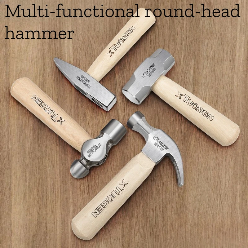 Multi-functional Round-head Hammer Woodworking-specific Nail Hammer ...