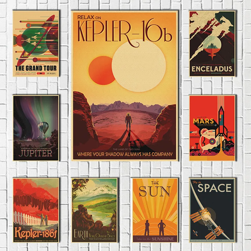 Kepler 16b Nasa Vintage Posters