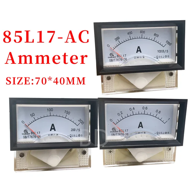 Battery Monitor Ammeter Analog DC Ammeter Panel Gauge - 0-500A Range ...