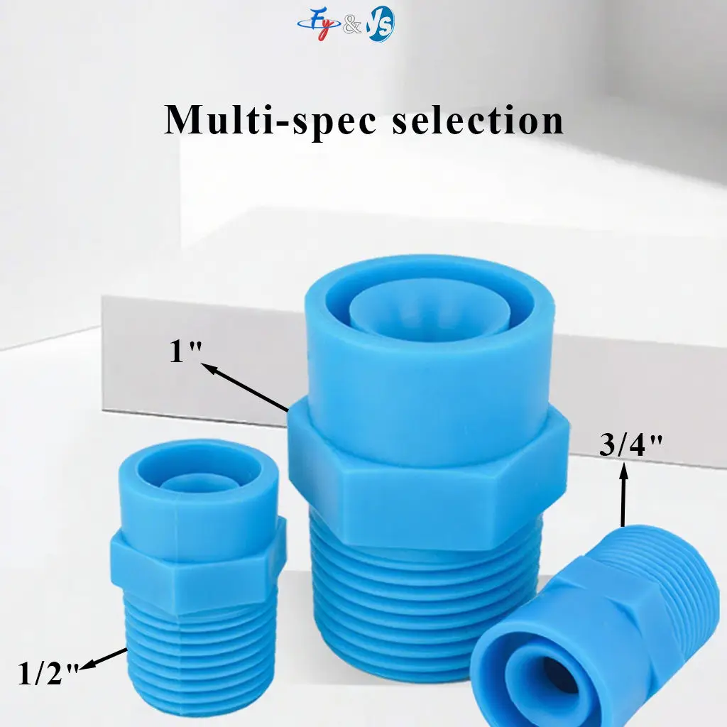 High Pressure Large Capacity PP Water Jet Nozzle Durable Plastic Full ...