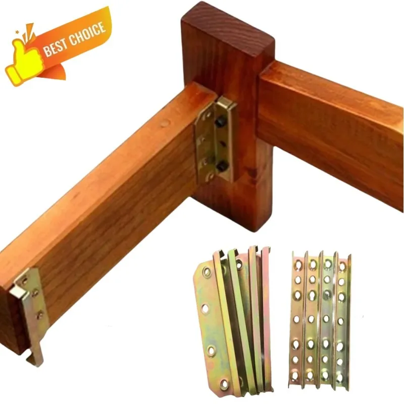 4pcs Metal bed bracket hinge Heavy Bed Frame Fixing Connecting ...