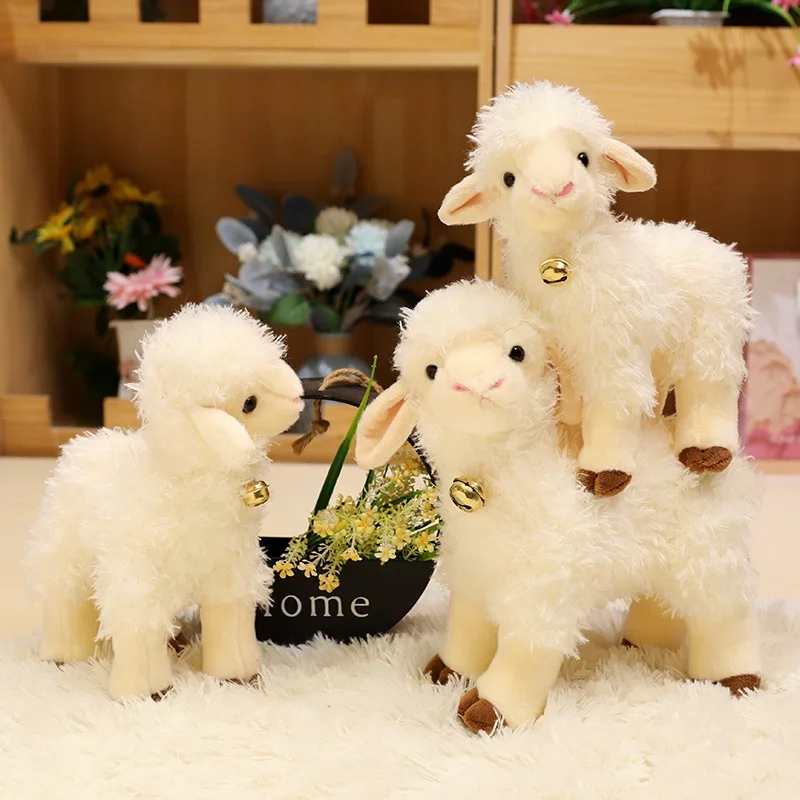 Simulatio-Kawaii-Lovely-Animal-Sheep-Plush-Toys-Little-Lamb-Dolls-Cute-Bell-Alpaca-Toys-High ...