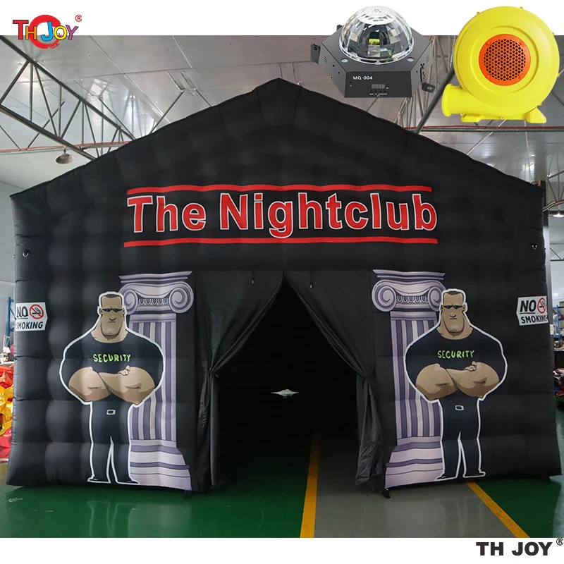 8x6m-Black-Inflatable-Nightclub-Cube-Wedding-Tents-Portable-Party-Large ...