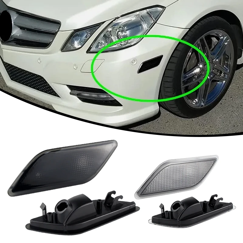 1Pair-For-Mercedes-Benz-W212-E250-E350-E400-E550-E63-AMG-S-Front-Bumper ...