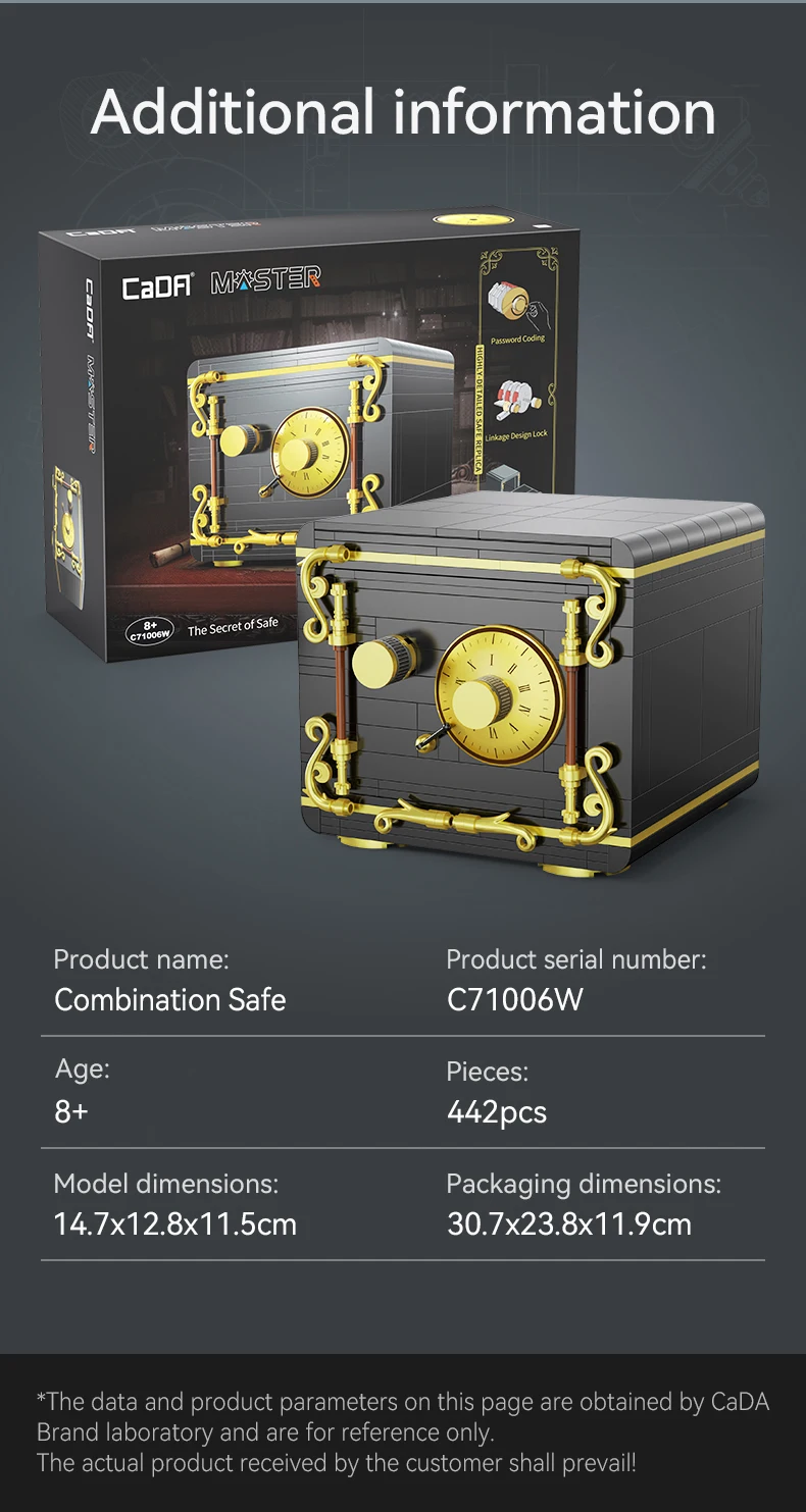 Cada City Retro Combination Safe Building Blocks - Building Toys