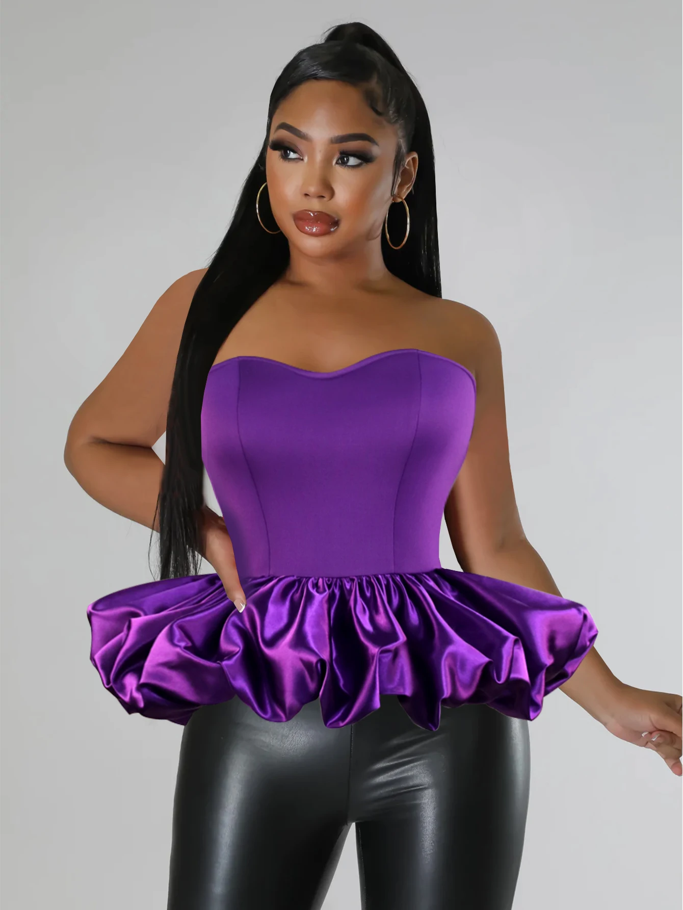 Plus Size Backless Tops