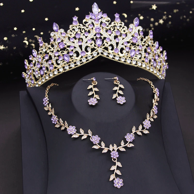 Juego-de-corona-de-princesa-para-boda-Tiaras-de-cristal-de-diamantes-de ...