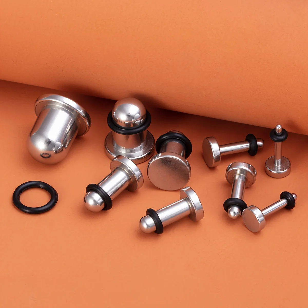 1-Pair-Stylish-Durable-Stainless-Steel-Ear-Gauges-Plugs-Tunnels ...