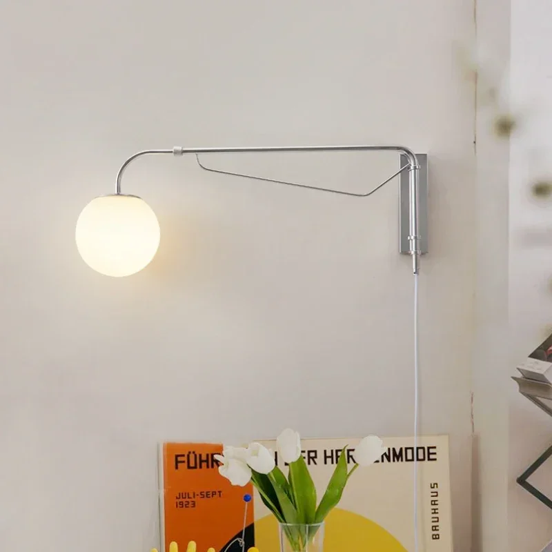 Modern-LED-Rocker-Arm-Wall-Lamps-Bedroom-Bedside-Living-Room-Reading ...