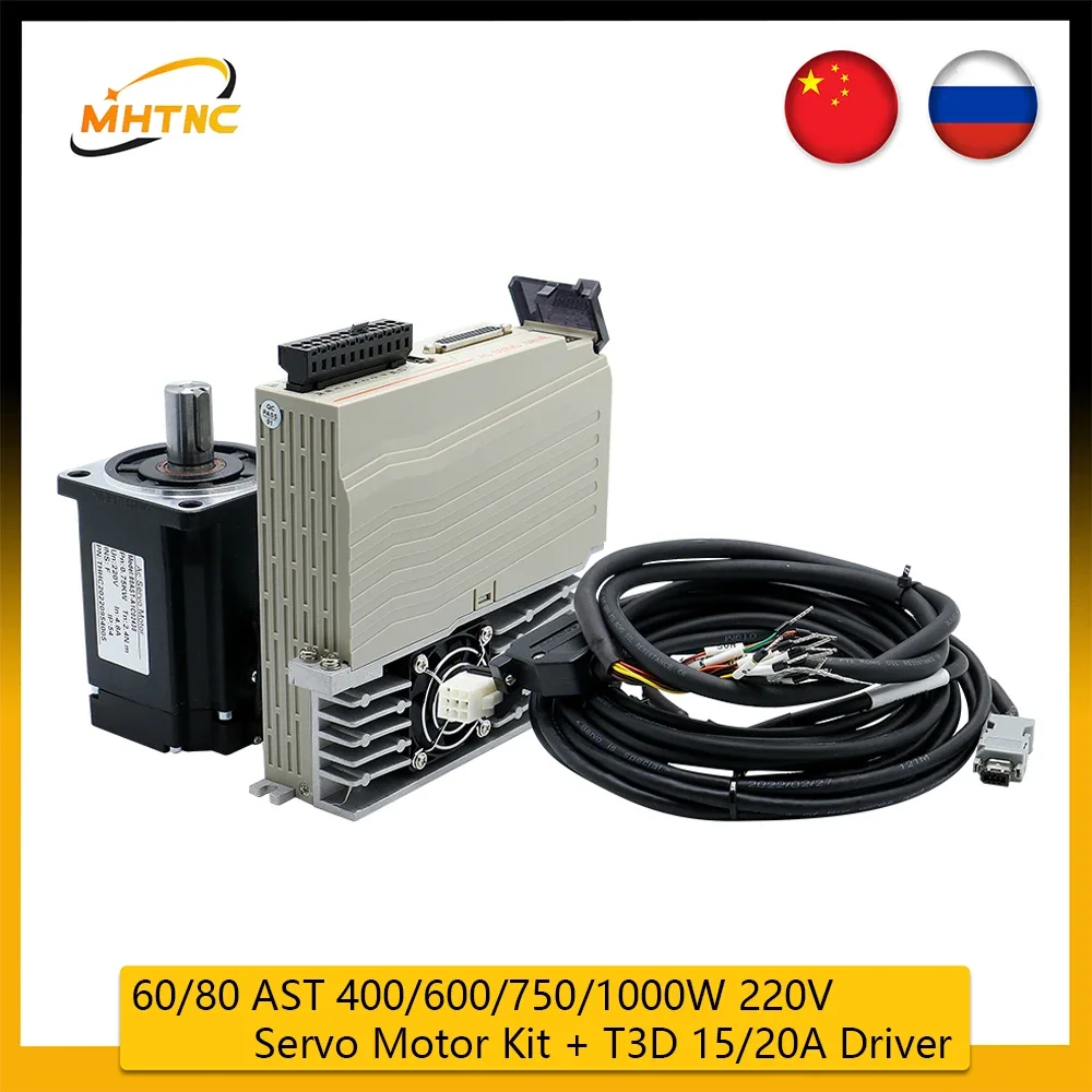 60 80 AST 400W 600W 750W 1000W 17bit Absolute Encoder Ac Servo Motor ...