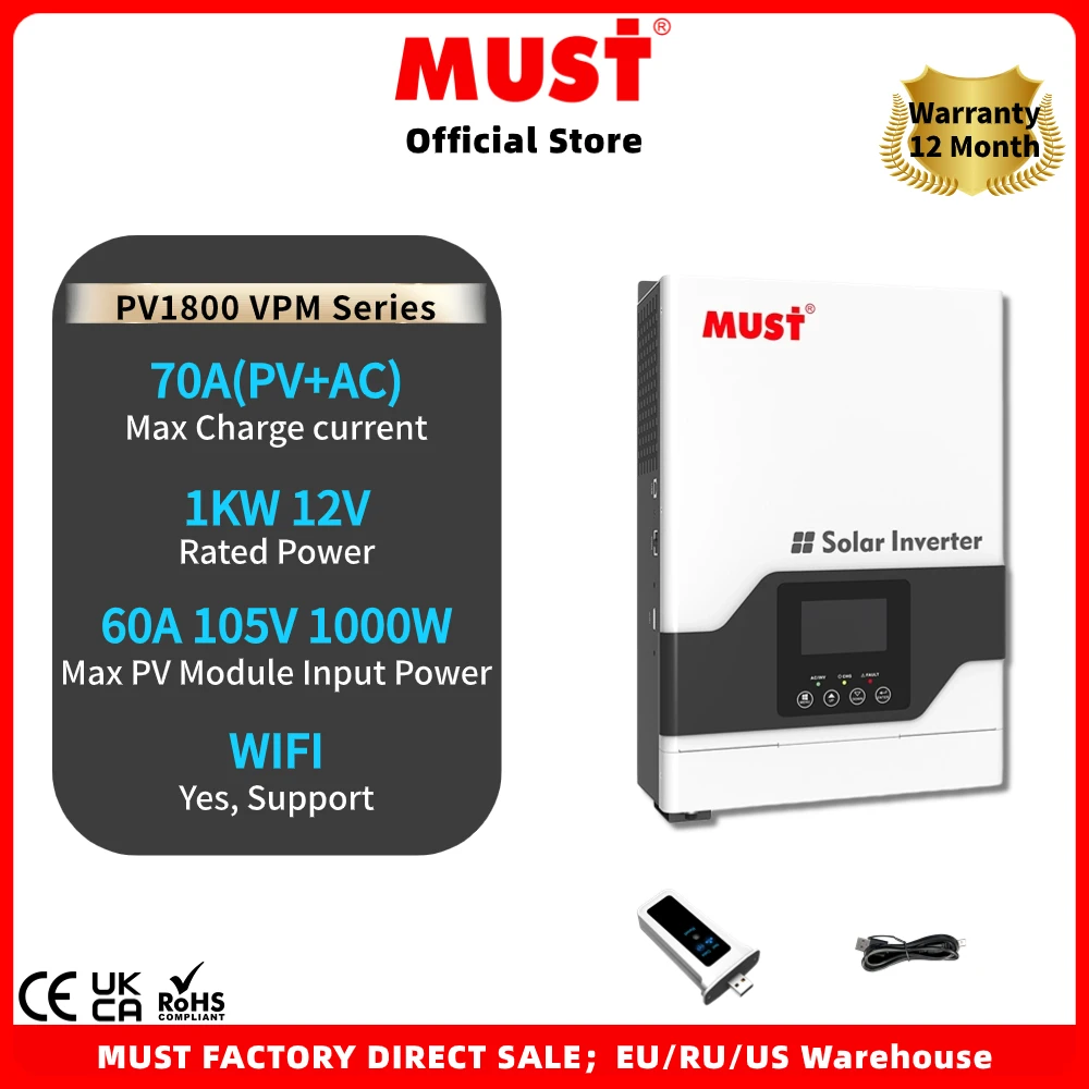 MUST-PV1800-VPM-1KW-MPPT-Hybrid-Off-Grid-Solar-Inverter-Built-In-70A ...