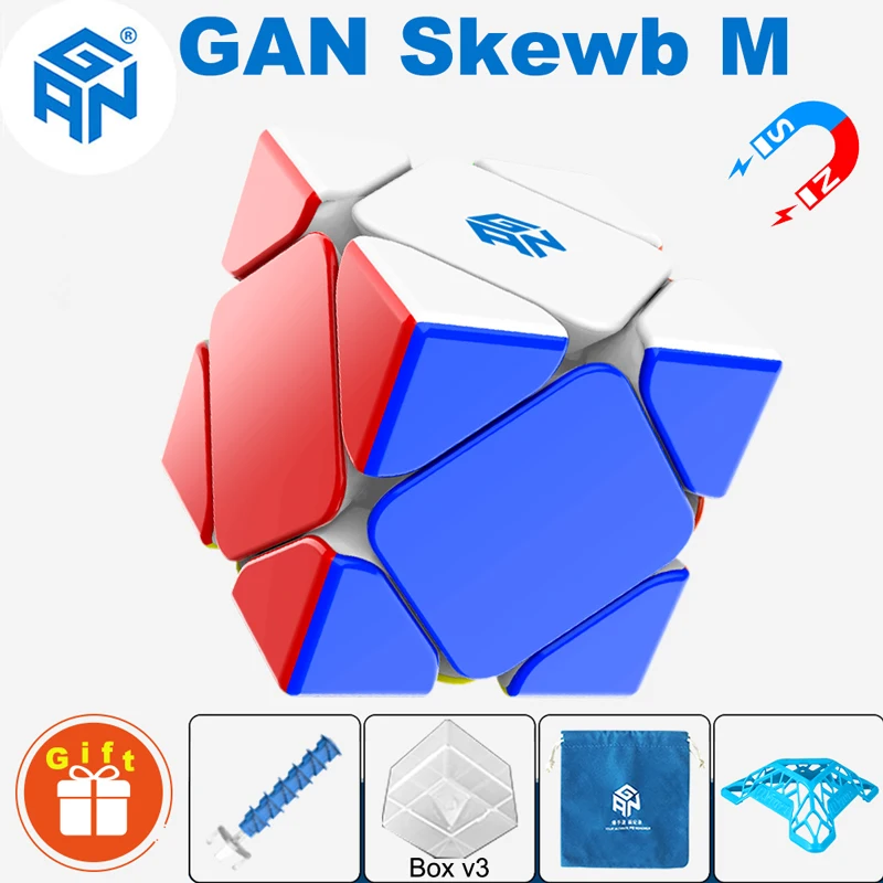 GAN-Skewb-Magnetic-Magic-Cube-3x3-Professional-3-3-Special-Speed-Puzzle ...