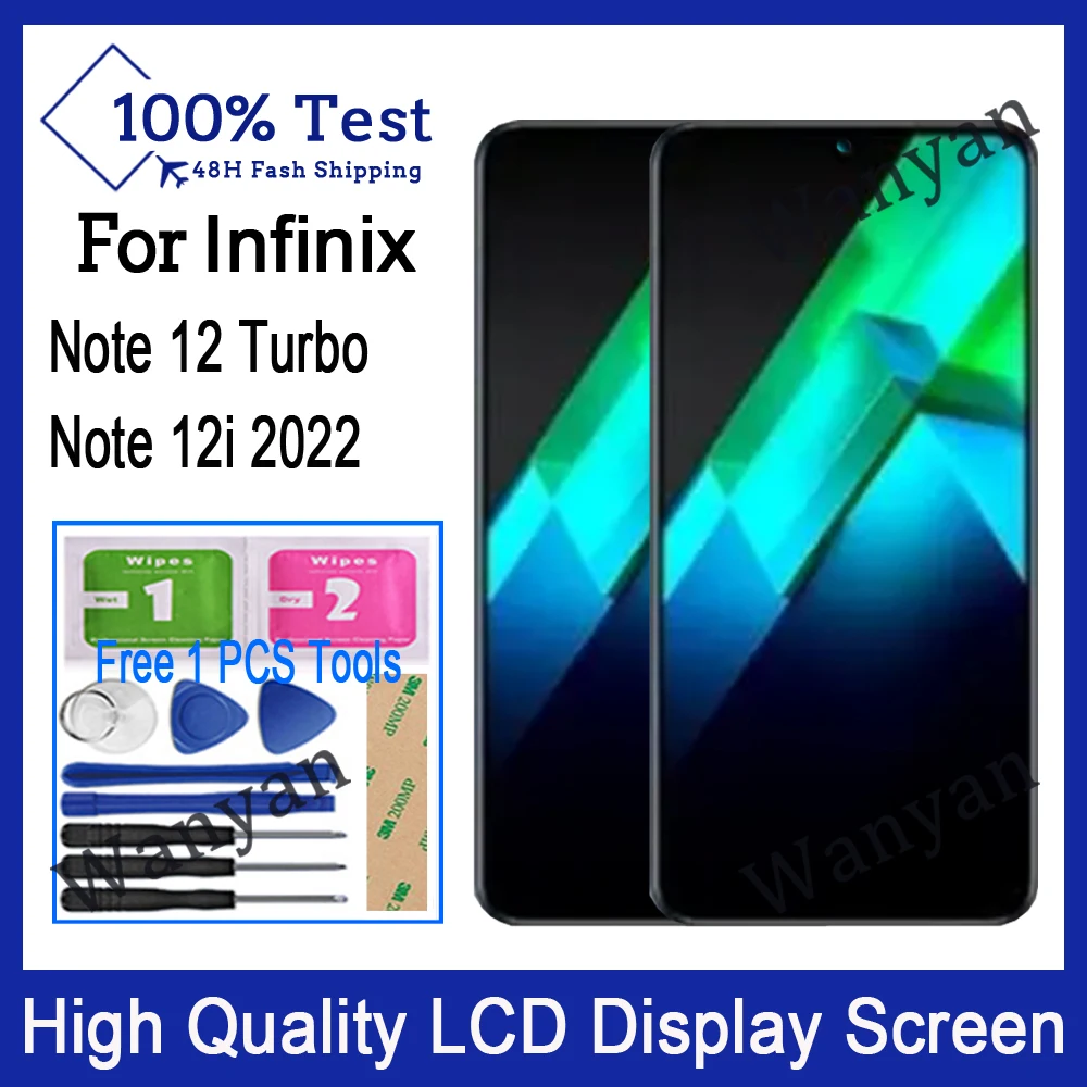 Original-AMOLED-For-Infinix-Note-12-Turbo-Note-12i-2022-LCD-Display-Touch-Screen-Digitizer ...
