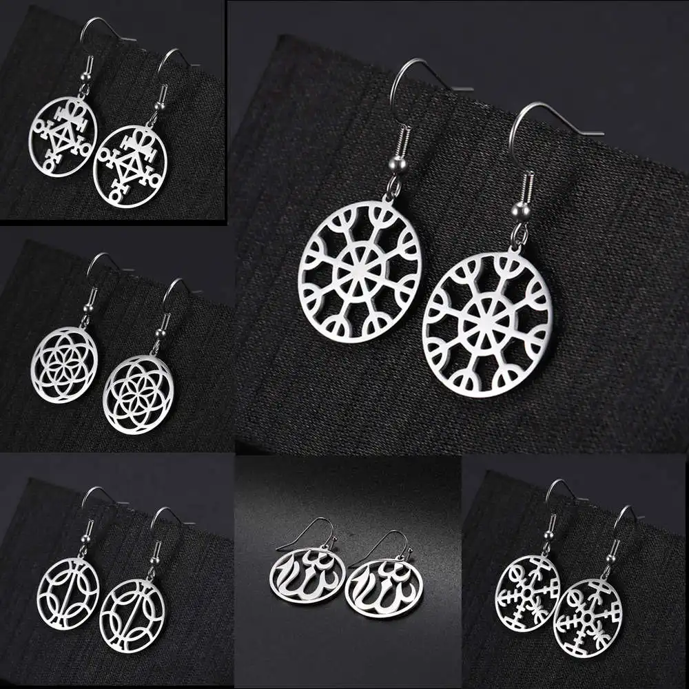 Vintage-Women-Nordic-Odin-Viking-Compass-Vegvisir-Pendant-Dangle ...