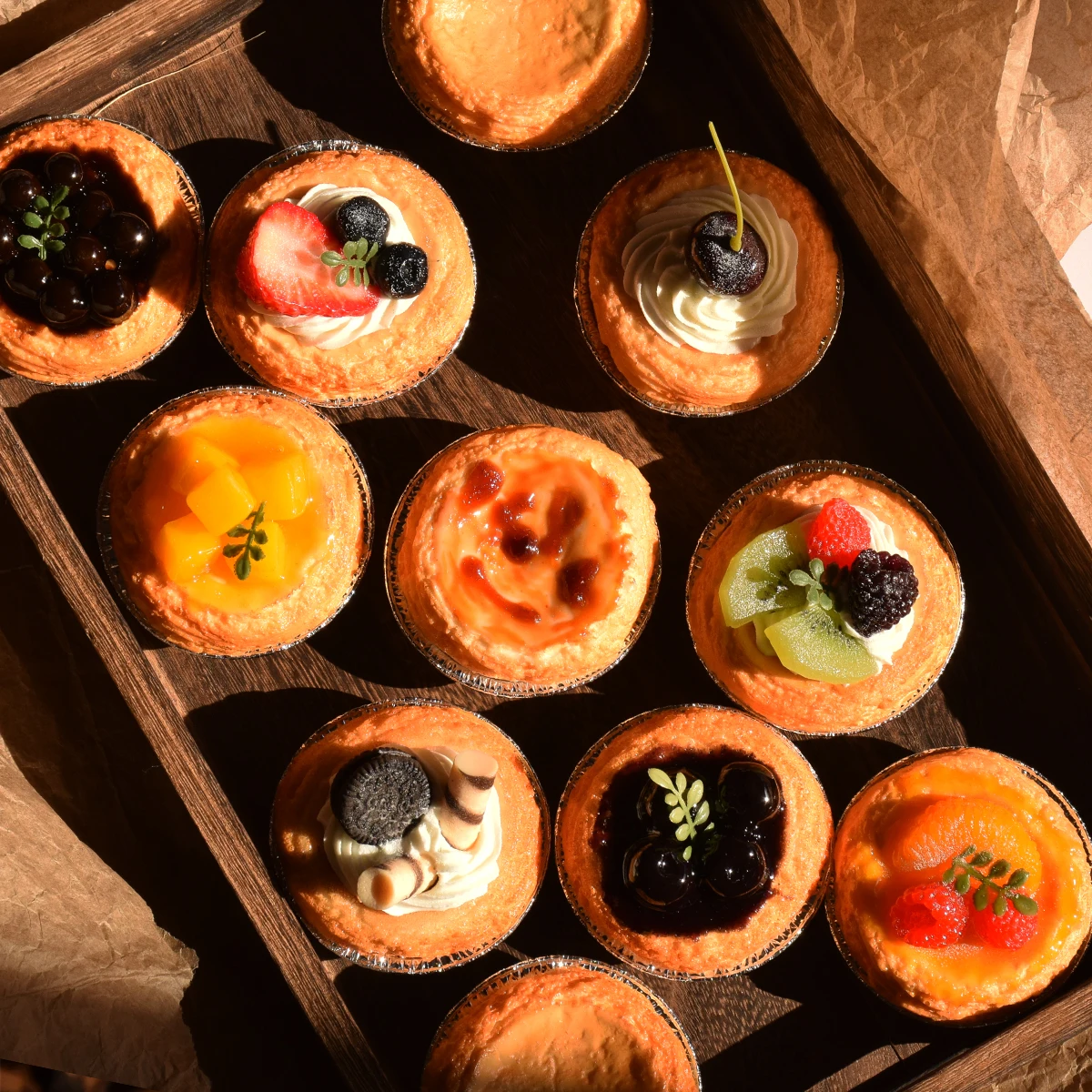 Fake-Egg-Tarts-for-Baking-Window-Displays-High-Simulated-Fruit-Cake ...