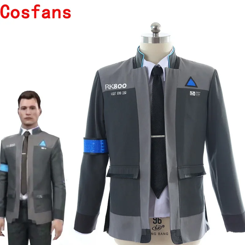 New-Game-Detroit-Become-Human-Connor-RK800-Agent-Suit-Uniform-Tight ...