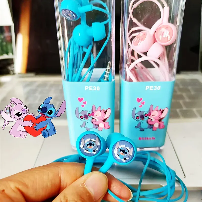 Anime-Disney-Stitch-headset-3-5mm-wired-high-quality-wired-control-with ...