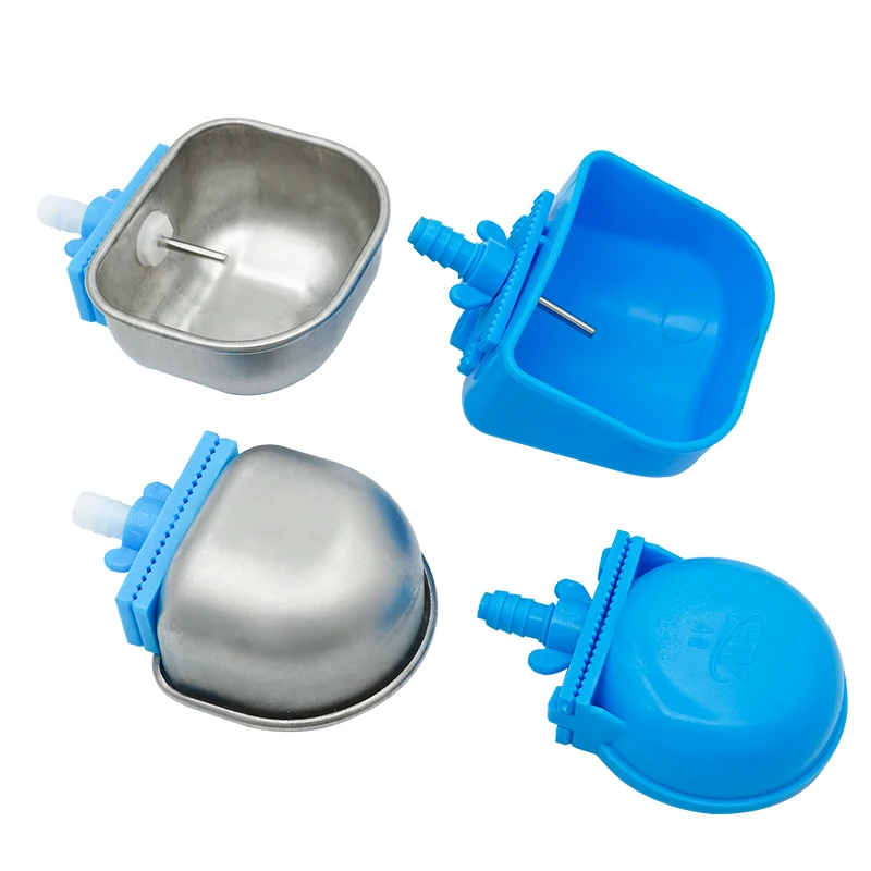 Rabbit Water Bowl Automatic Drinker Rabbit Cage Fix Cup Stainless Steel ...