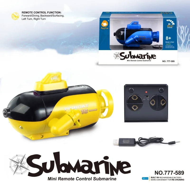 Mini-Wireless-Remote-Controlled-Submarine-Four-Channel-Boat-Double ...