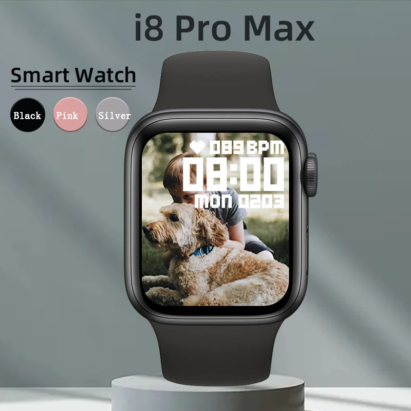 Smart-Watch-i8-Pro-Max-Answer-Call-Sport-Fitness-Tracker-Custom-Dial ...