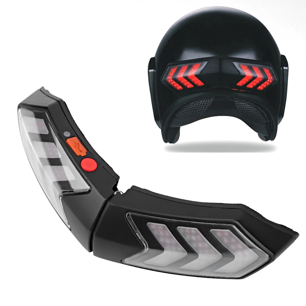 Wireless Helmet LED Safety Light Wireless Motorcycle Helmet LED Safety ...