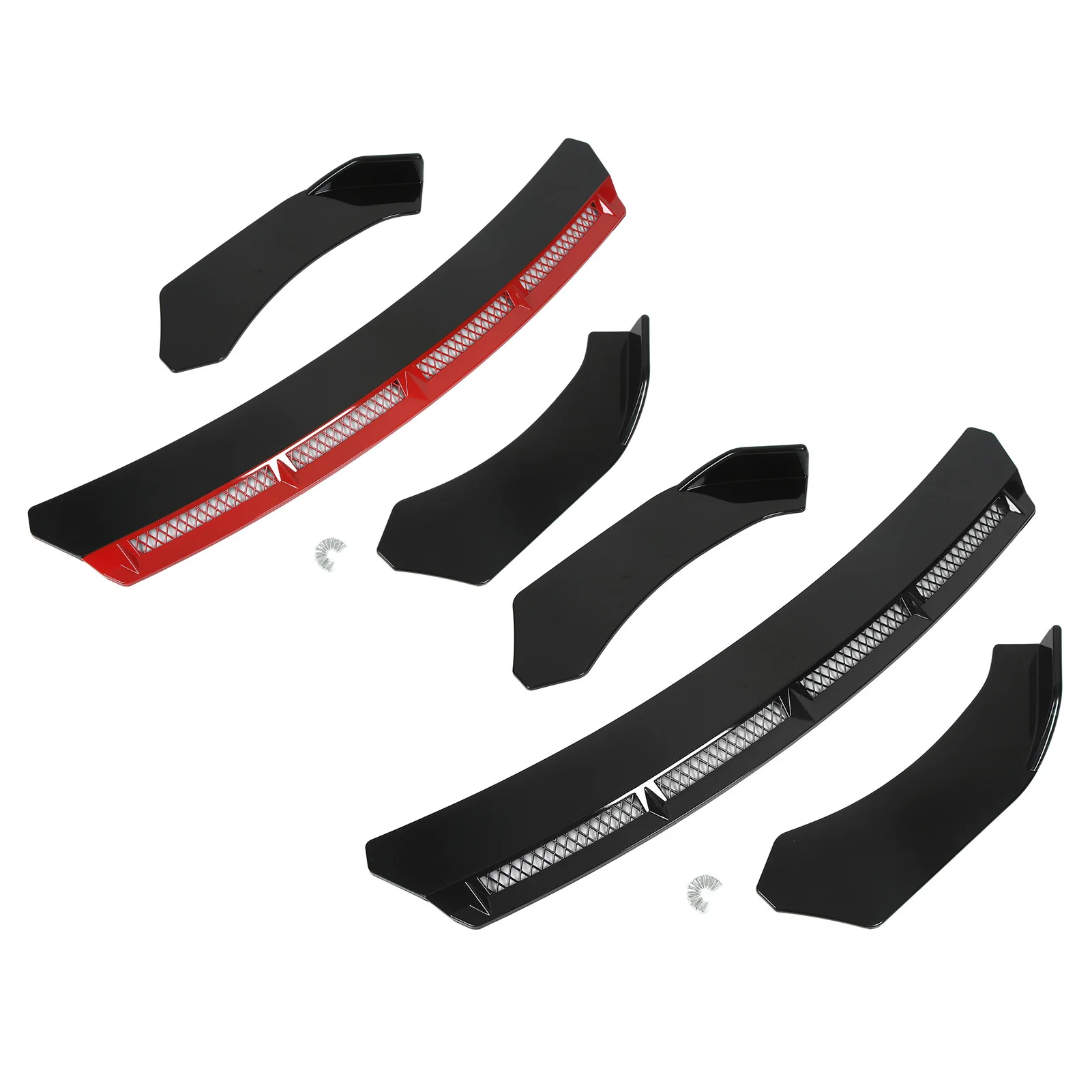 3PCS Front Bumper Lip Body Kit Universal Spoiler Wing Car Modification ...