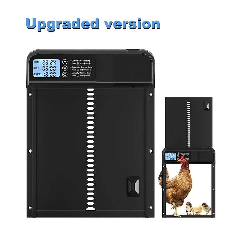 Automatic-Chicken-Coop-Door-Timer-Metal-Intelligent-Anti-Pinch ...
