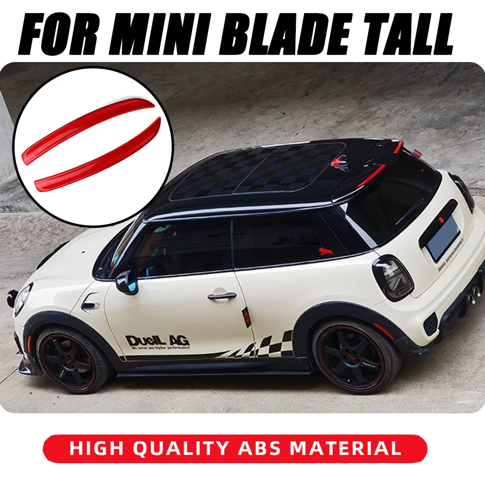 2PCS-For-Mini-F55-F56-Cooper-S-JCW-Roof-Spoiler-Glossy-Carbon-fiber ...