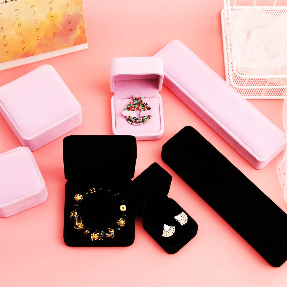 Bracelet Ring Packaging Box Stainless Steel Hinge Ear Nail Necklace ...