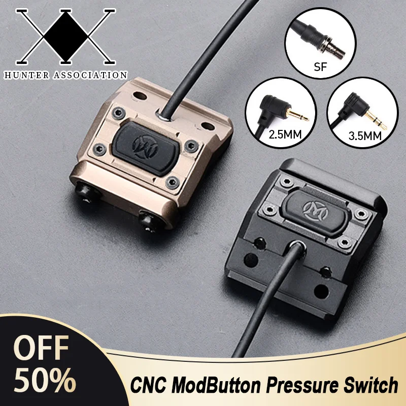 Tactical Airsoft Pressure Remote Control Extended Switch Flashlight ...