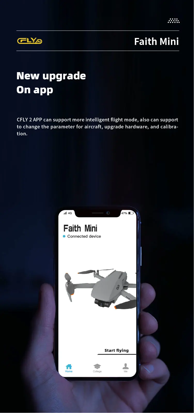 CFLY Faith MINI Drone - 230g GPS 4K HD Camera 3-Axis Gimbal – RCDrone