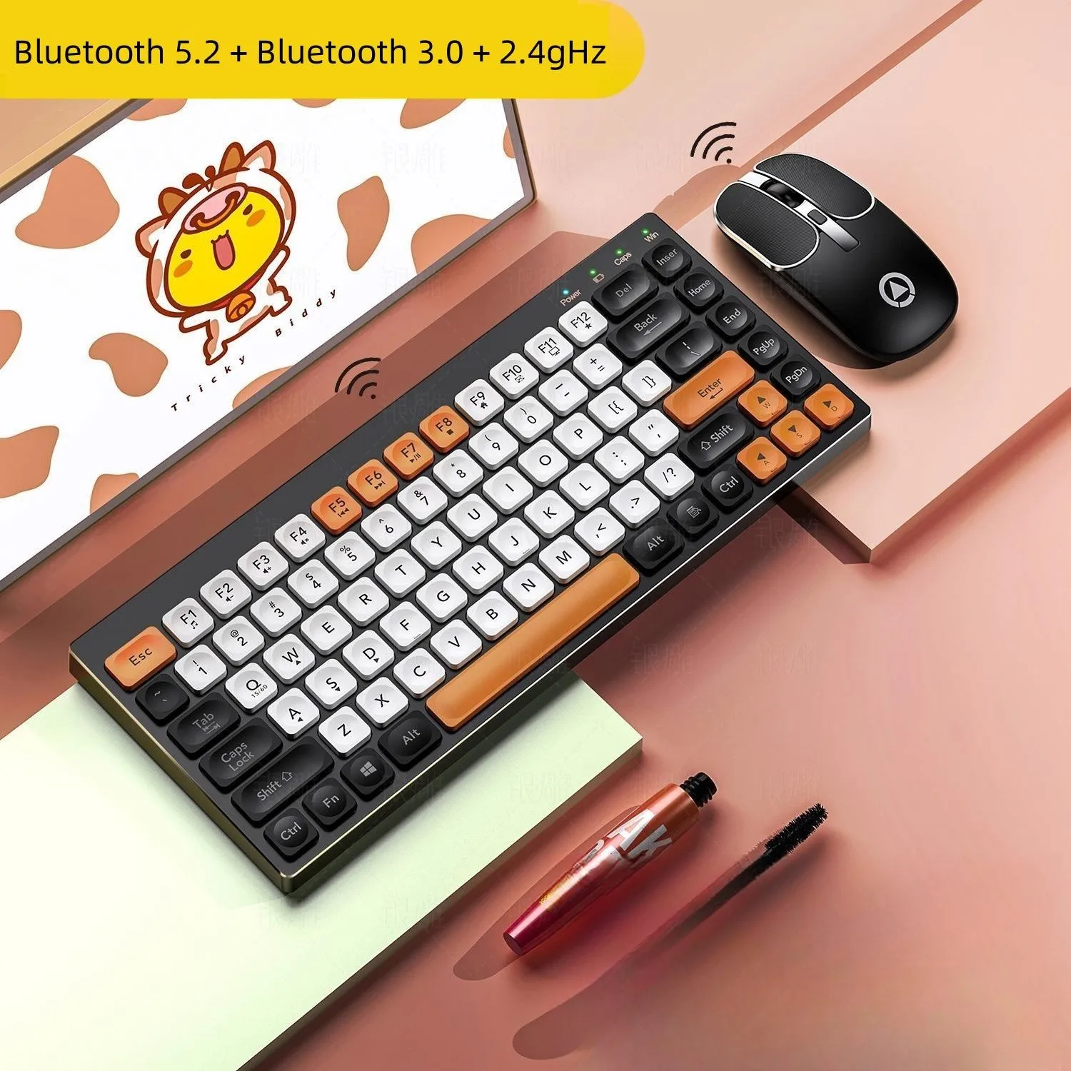 Three-Mode-Keyboard-and-Mouse-Set-Rechargeable-Bluetooth-Wireless ...