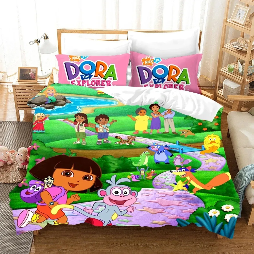 3D-Print-D-Dora-Cartoon-Explorer-Bedding-Set-Duvet-Cover-Bed-Set-Quilt ...