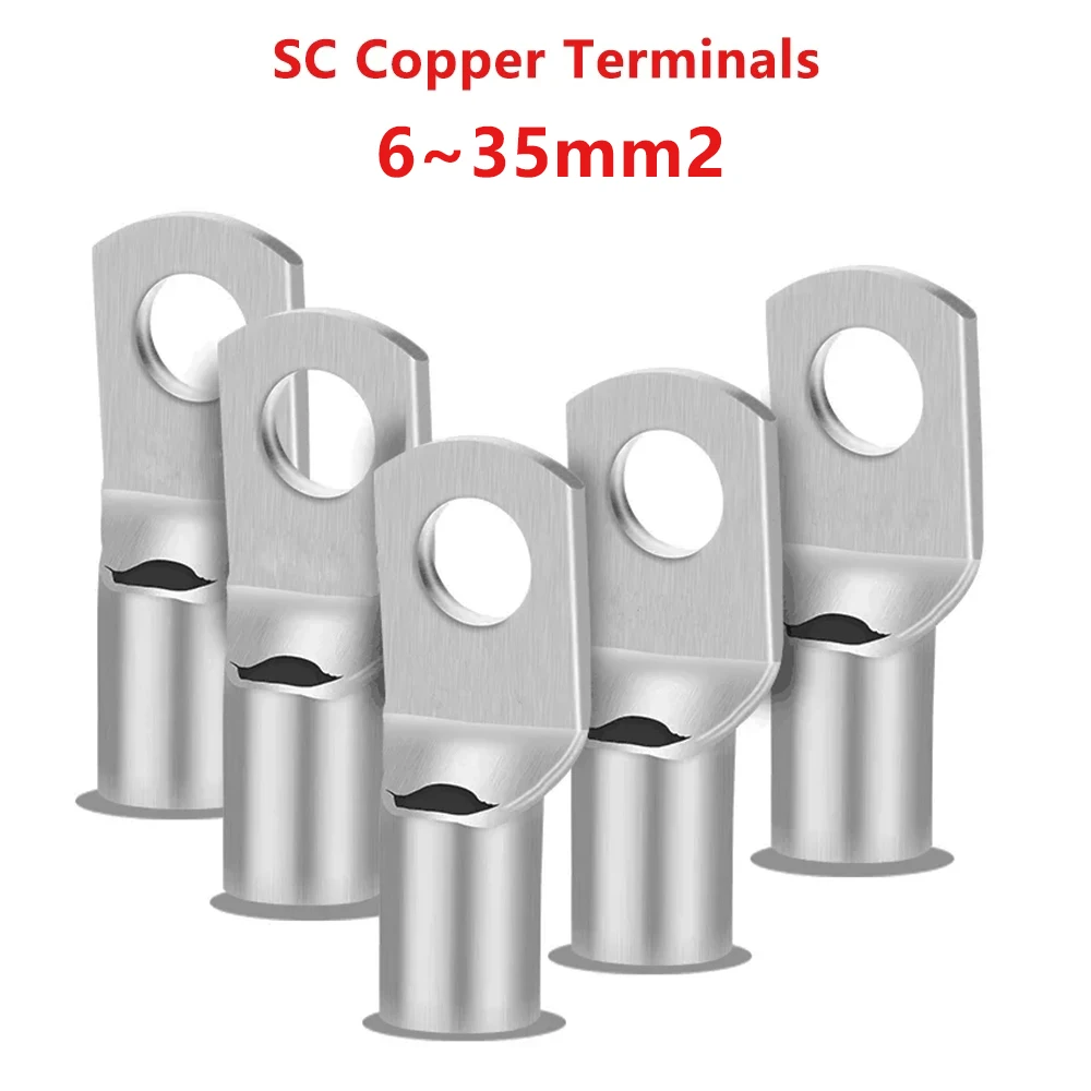 5PCS-10PCS-6-35mm2-Crimp-Terminal-Wire-Welding-Cable-Connector-Kit-Bolt ...